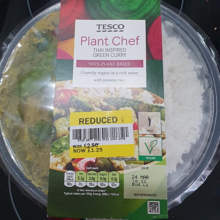 Tesco Plant Chef Thai Style Green Curry Review | abillion