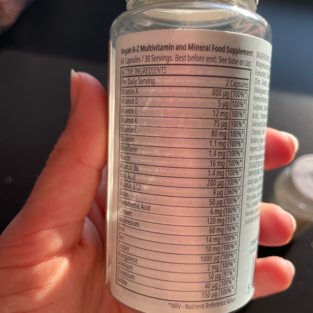 A-Z Multivitamin from Myprotein - Vegan Product Reviews & Ratings ...