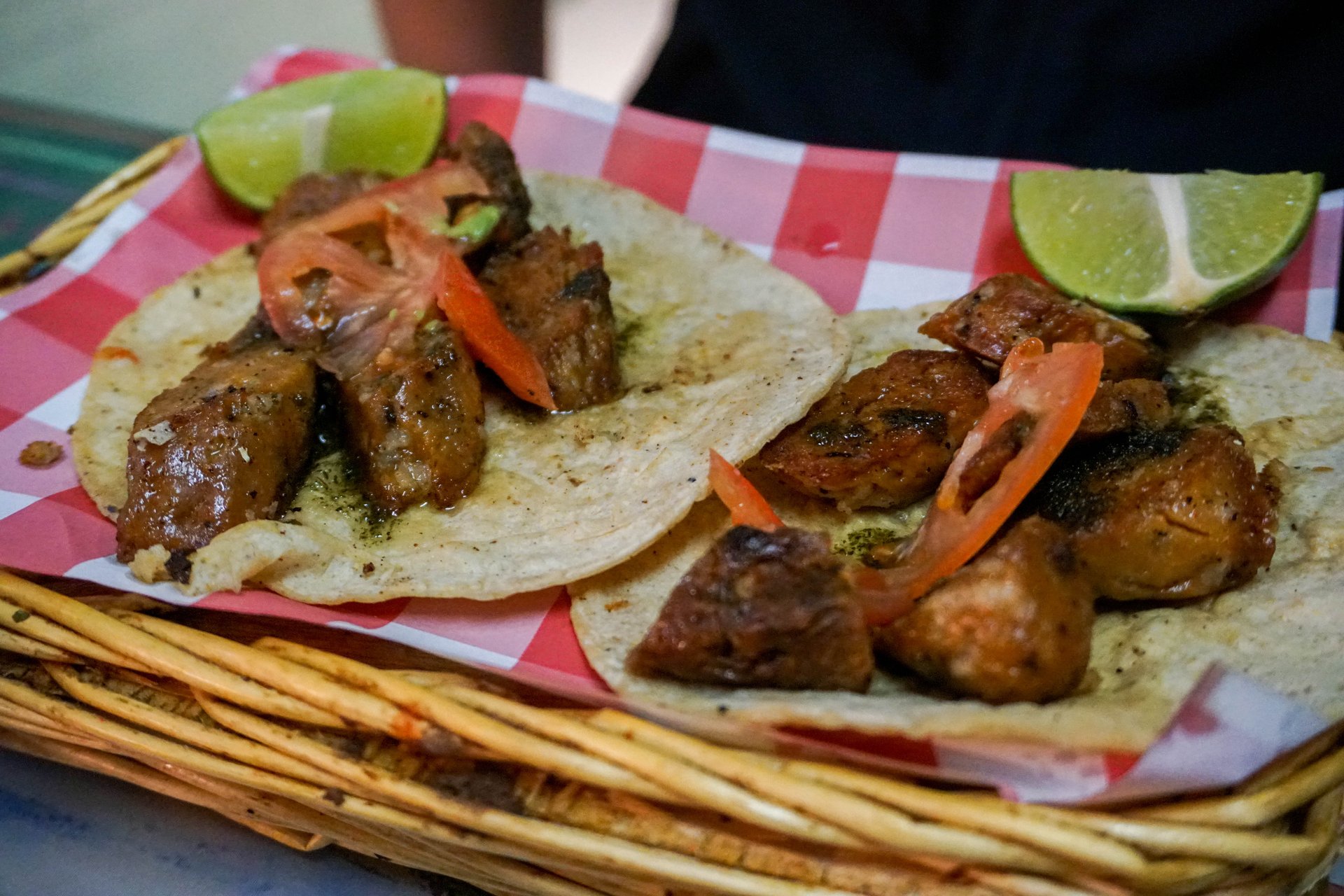 Taco de Chistorra at Los Alebrijes Veg, Mexico City - Vegan Dish ...