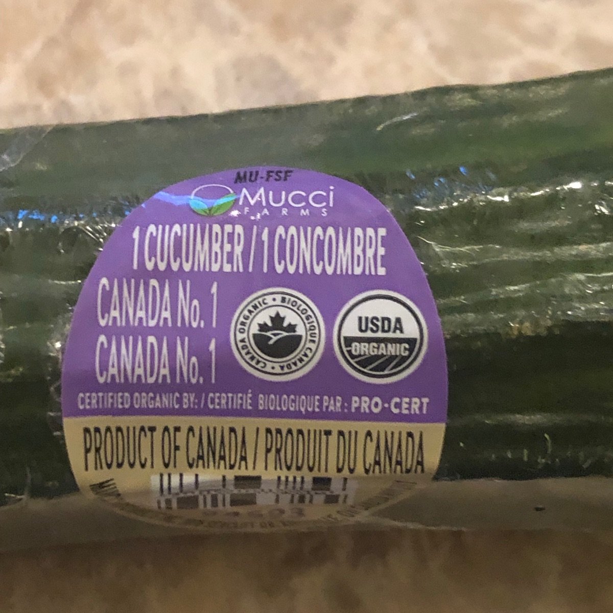 English cucumber from Mucci farms - Vegan Product Reviews & Ratings ...