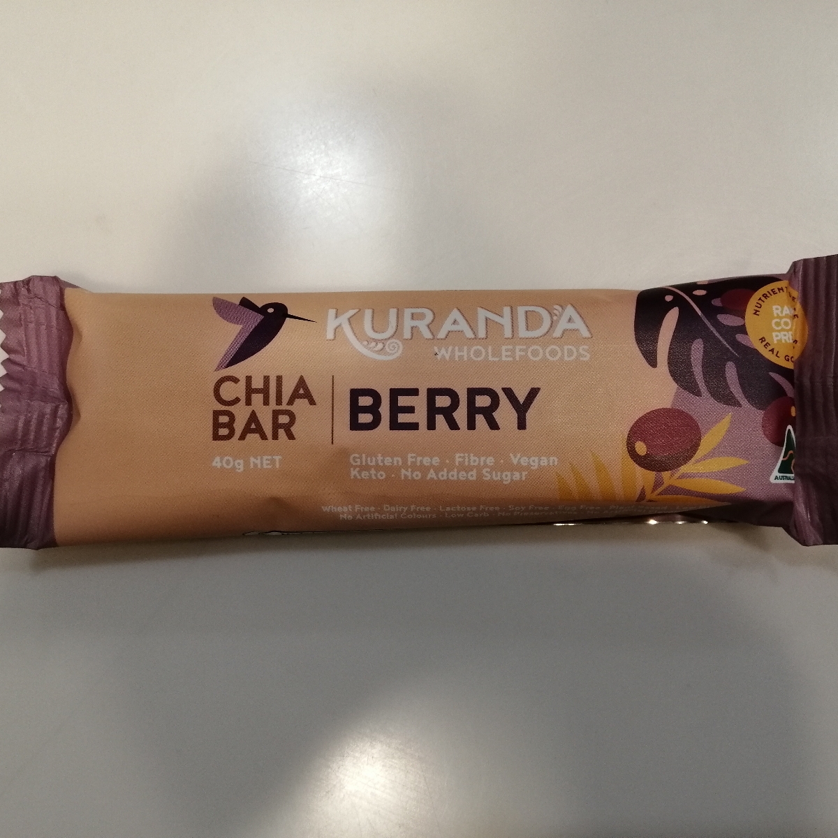 Berry Chia Bar from Kuranda Wholefoods - Vegan Product Reviews ...