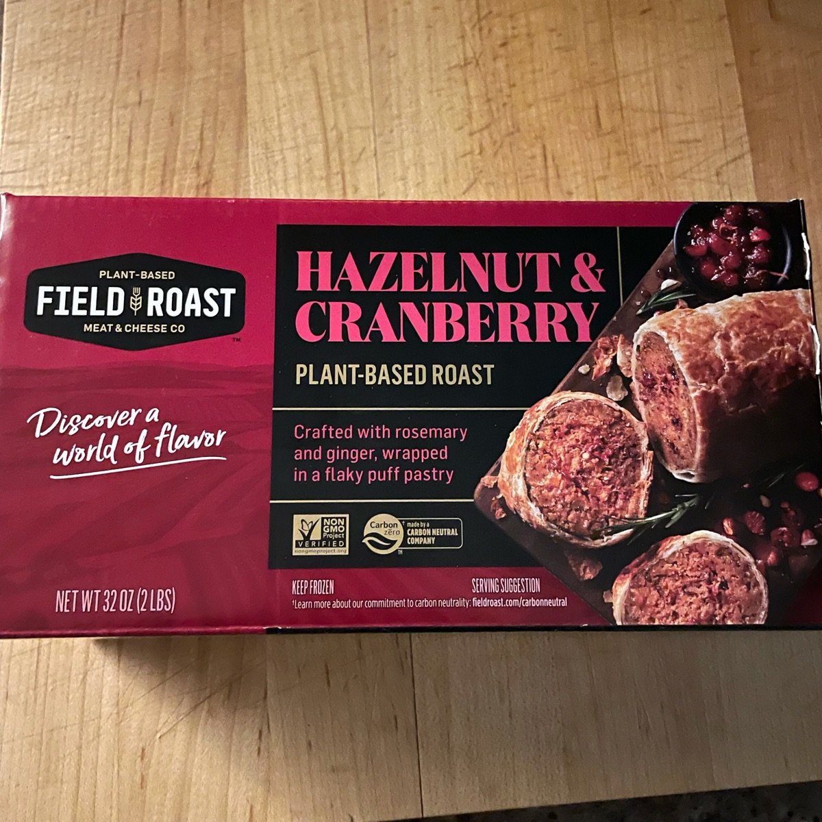 Hazelnut and Cranberry Plant Based Roast from Field Roast - Vegan ...