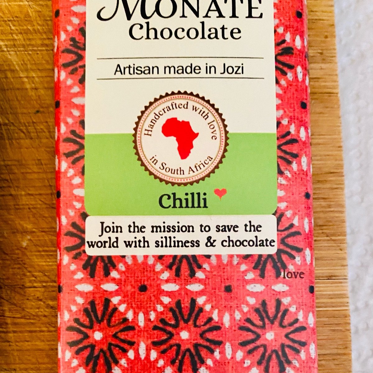 Chilli chocolate from Monate chocolate - Vegan Product Reviews ...