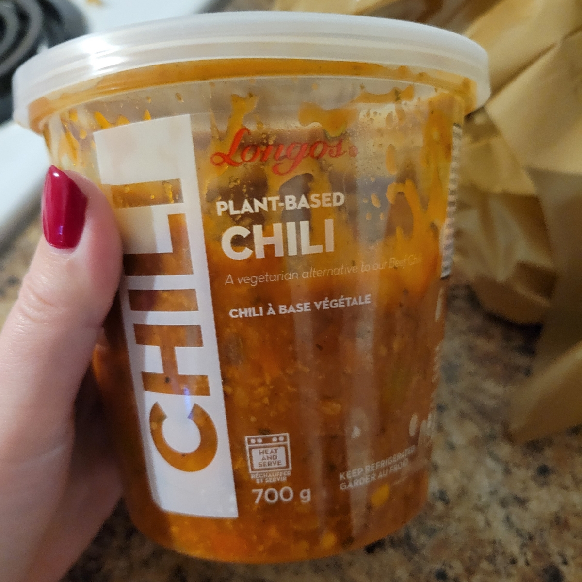 Plant Based Chili from Longos - Vegan Product Reviews & Ratings | abillion