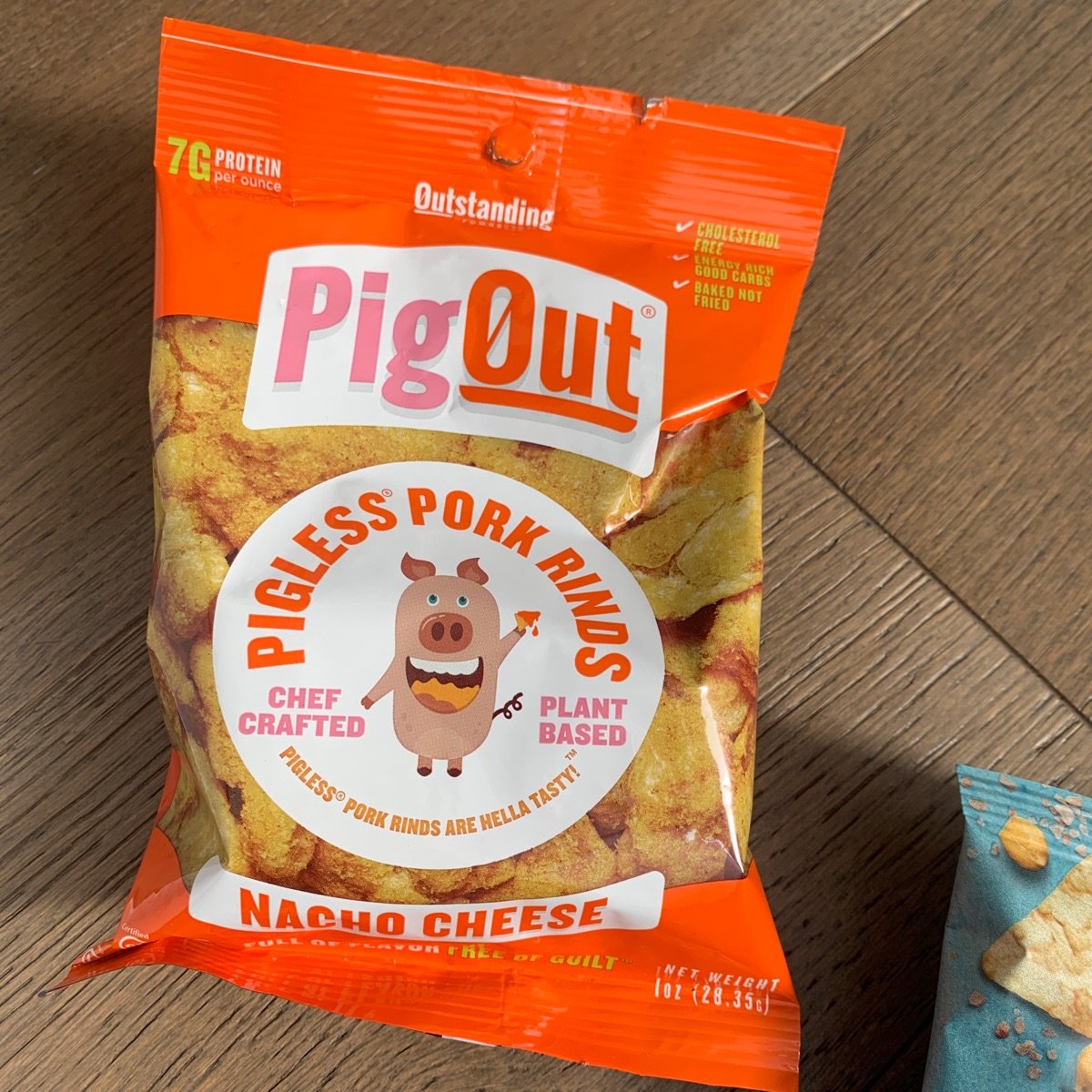 Pig Less Pork Rinds Nacho Cheese from Outstanding Foods - Vegan Product ...