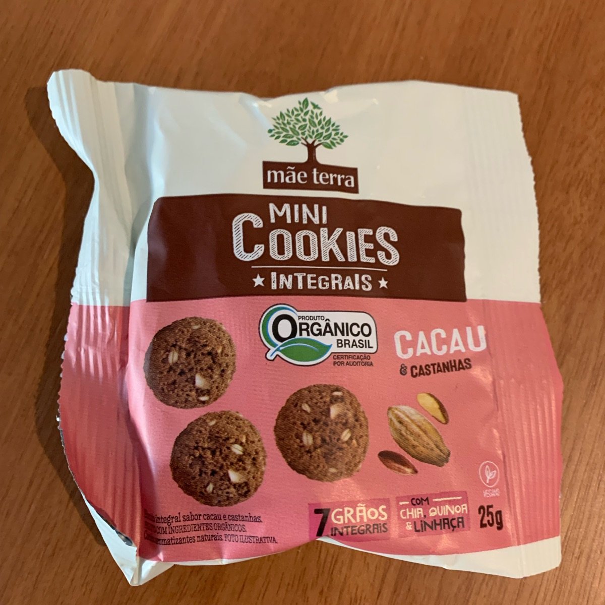 Mini Cookies Integrais Cacau e Castanha from Mãe Terra - Vegan Product ...