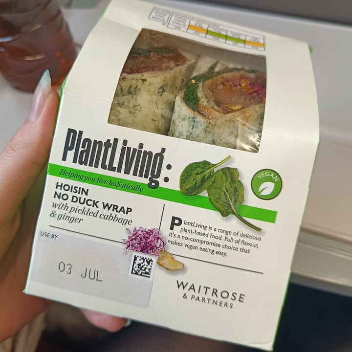 Plantlife: Waitrose & partners hoisin no duck wrap Review | abillion