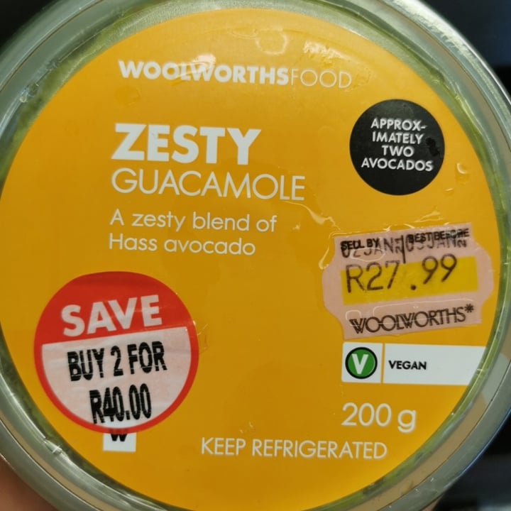 Woolworths Food Zesty Guacamole Review | abillion