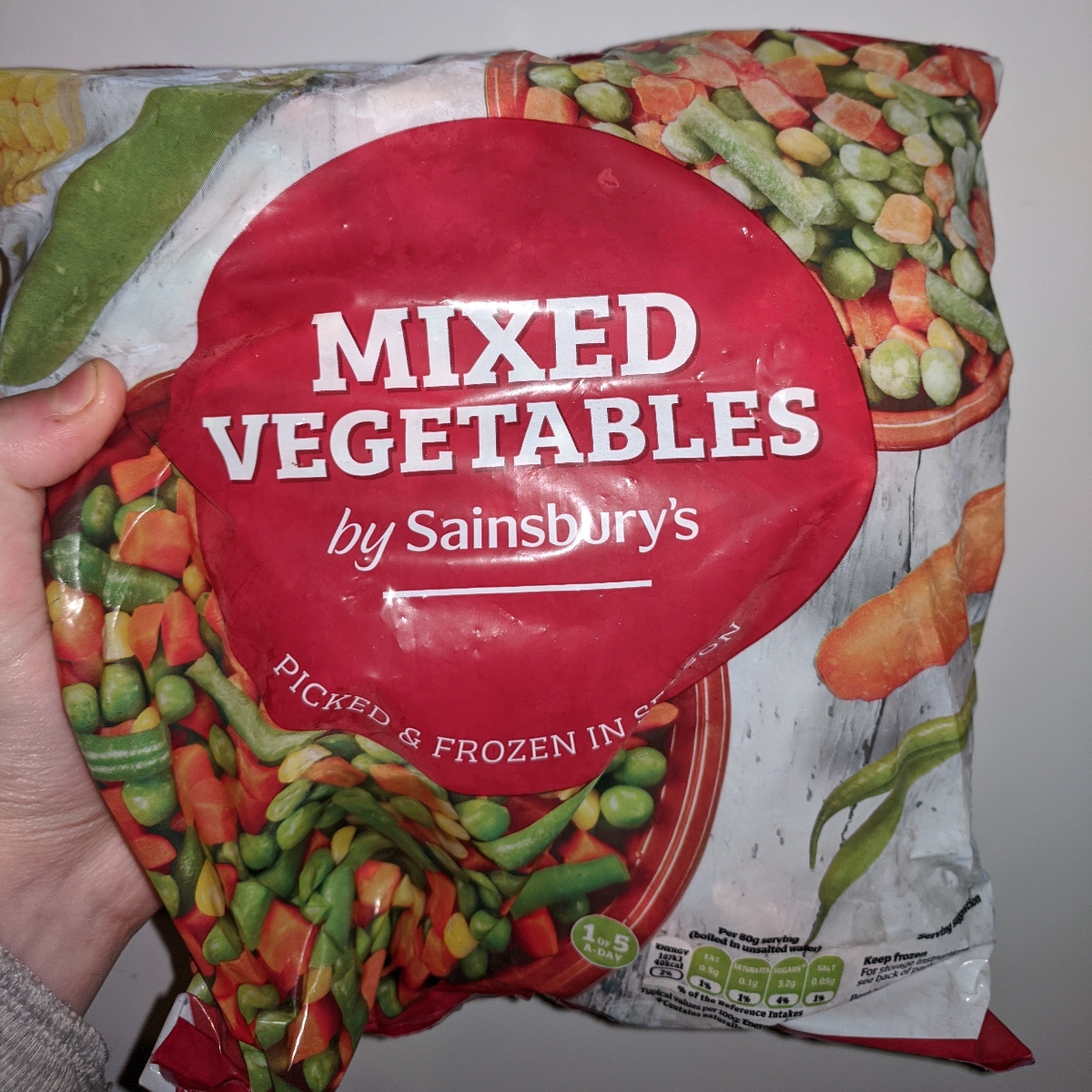 Mixed frozen vegetables from Sainsbury's - Vegan Product Reviews & Ratings | abillion