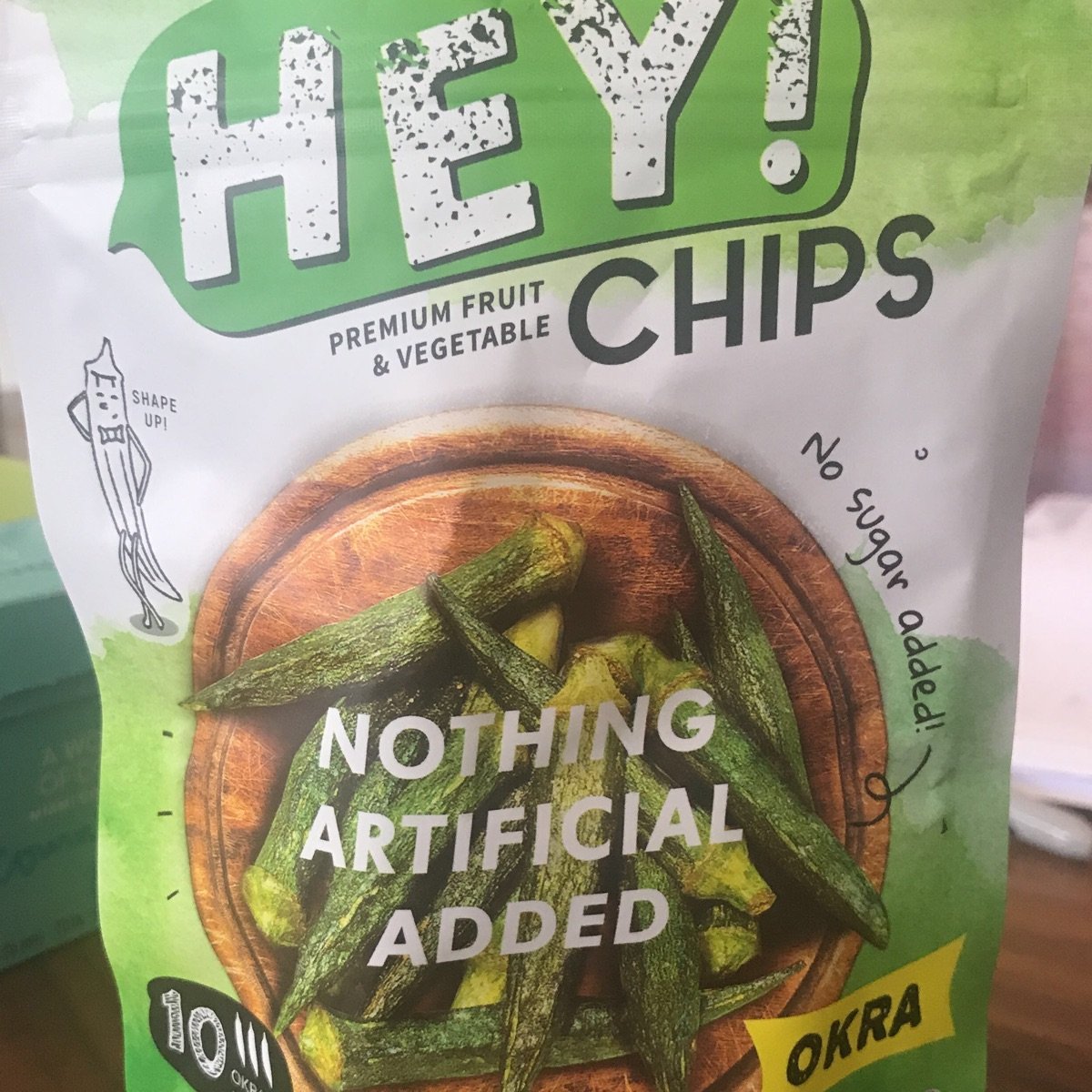 Okra chips from Hey Chips - Vegan Product Reviews & Ratings | abillion