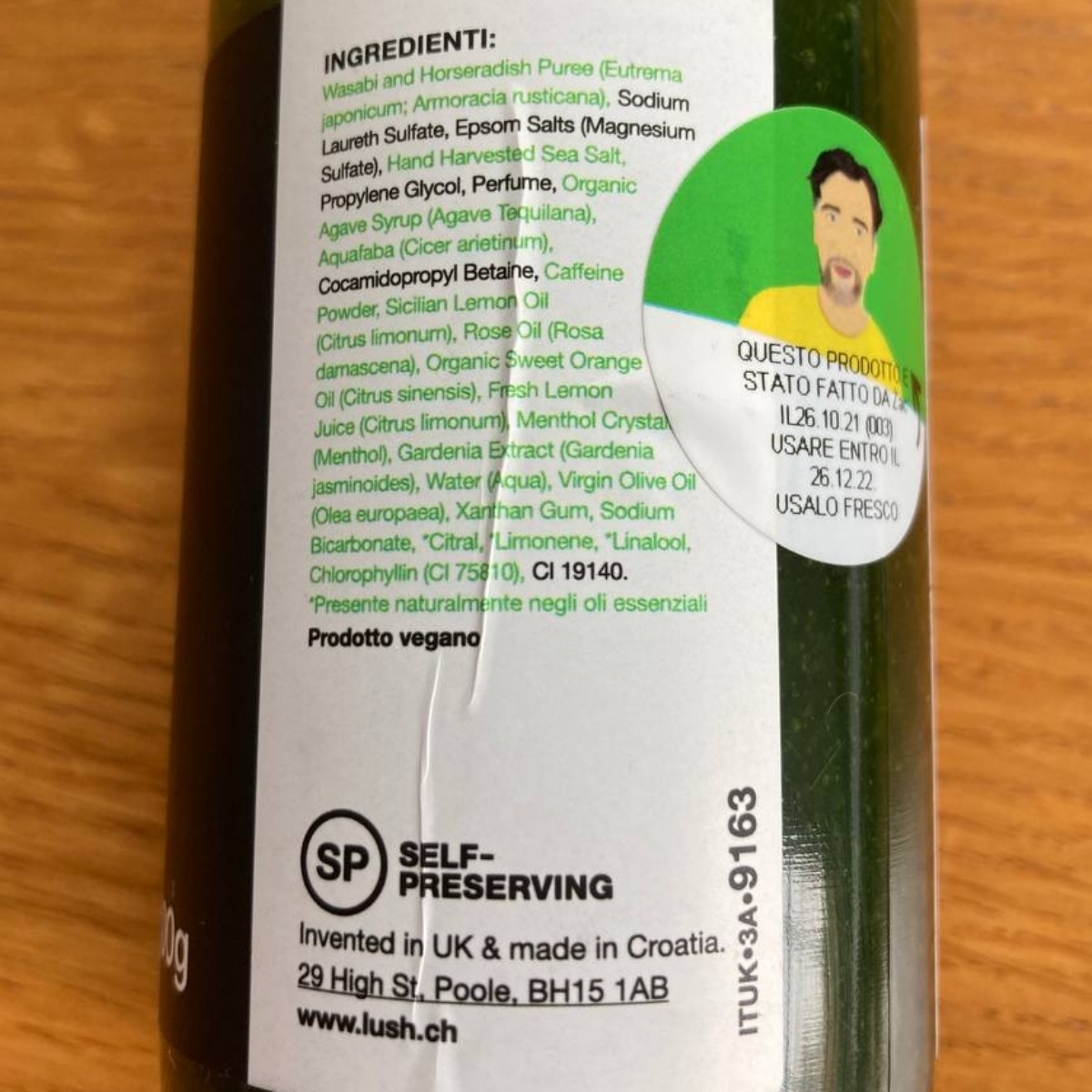 Lush Fresh Handmade Cosmetics Wasabi Shan Kui Shampoo Reviews Abillion