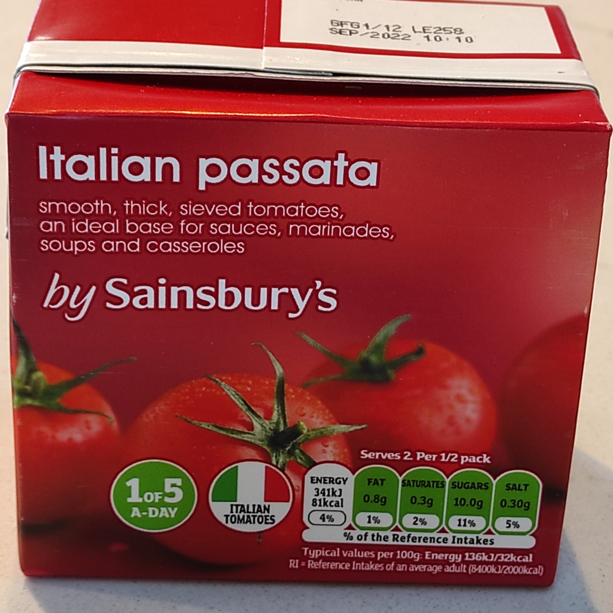 Italian Passata from Sainsbury's - Vegan Product Reviews & Ratings ...