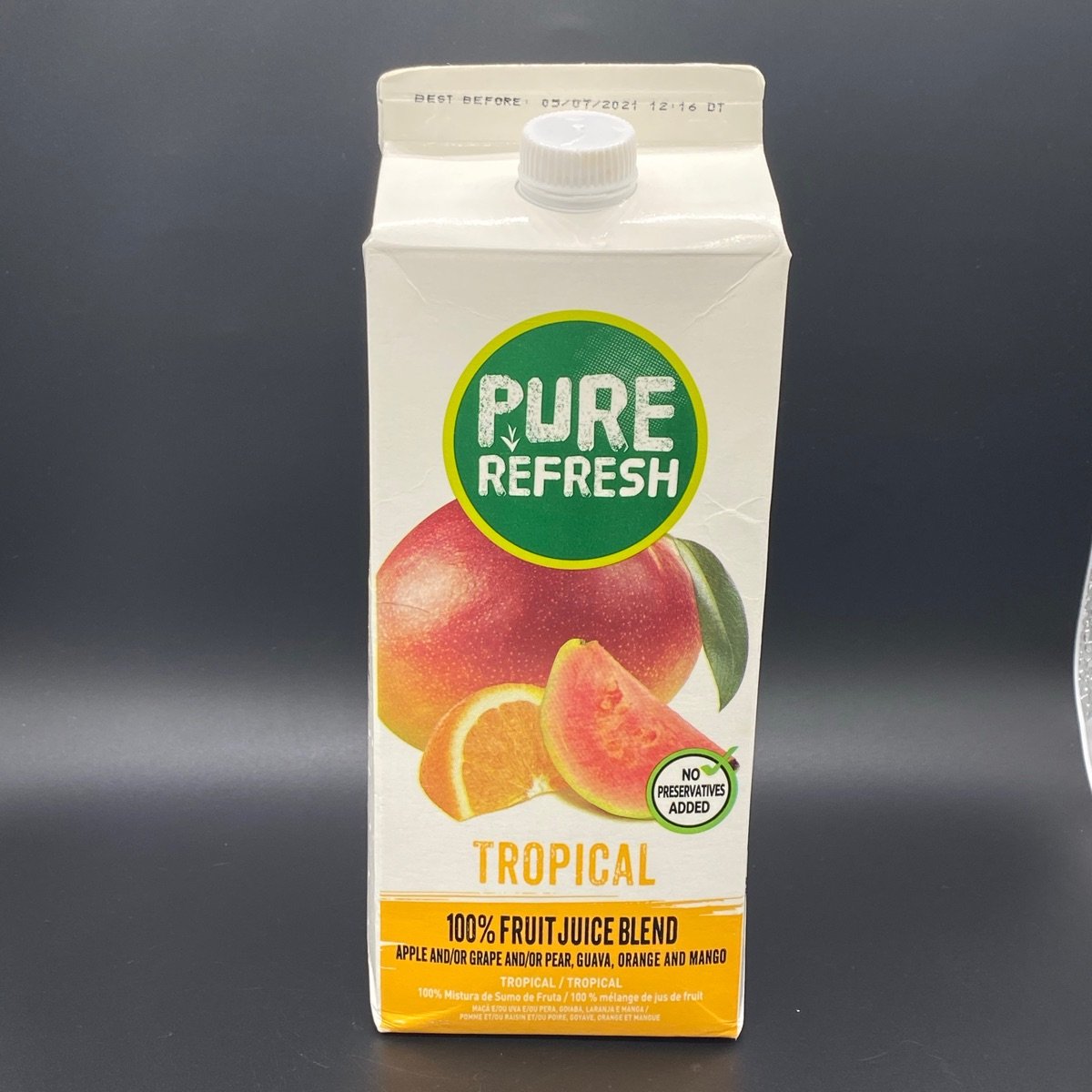 Tropical Fruit Juice from Pure Refresh - Vegan Product Reviews ...