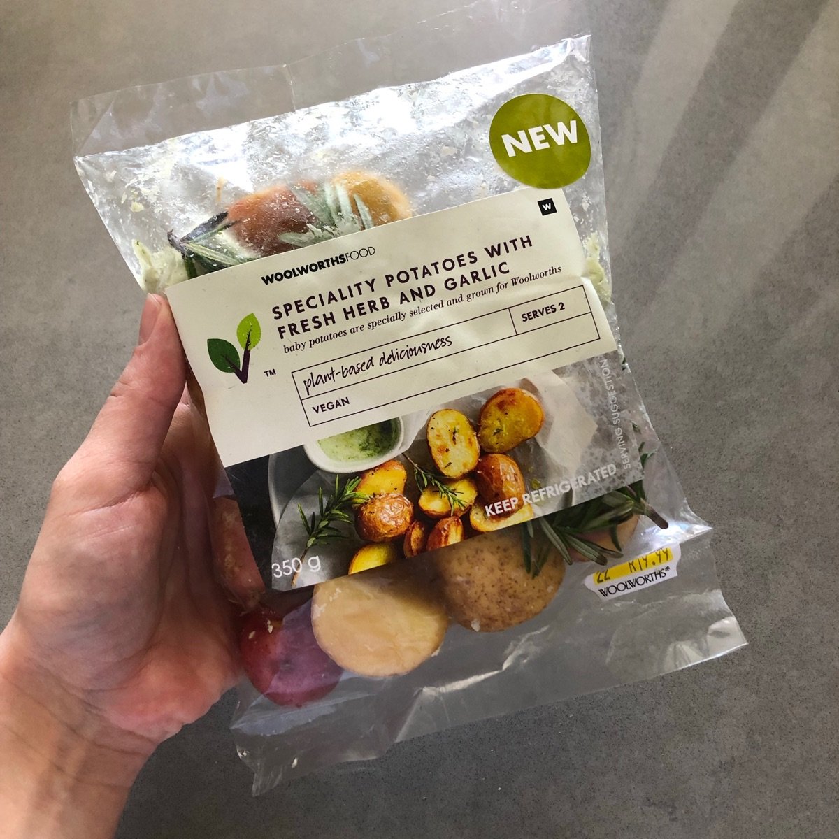 Garlic and herb speciality potatoes from Woolworths Food - Vegan ...