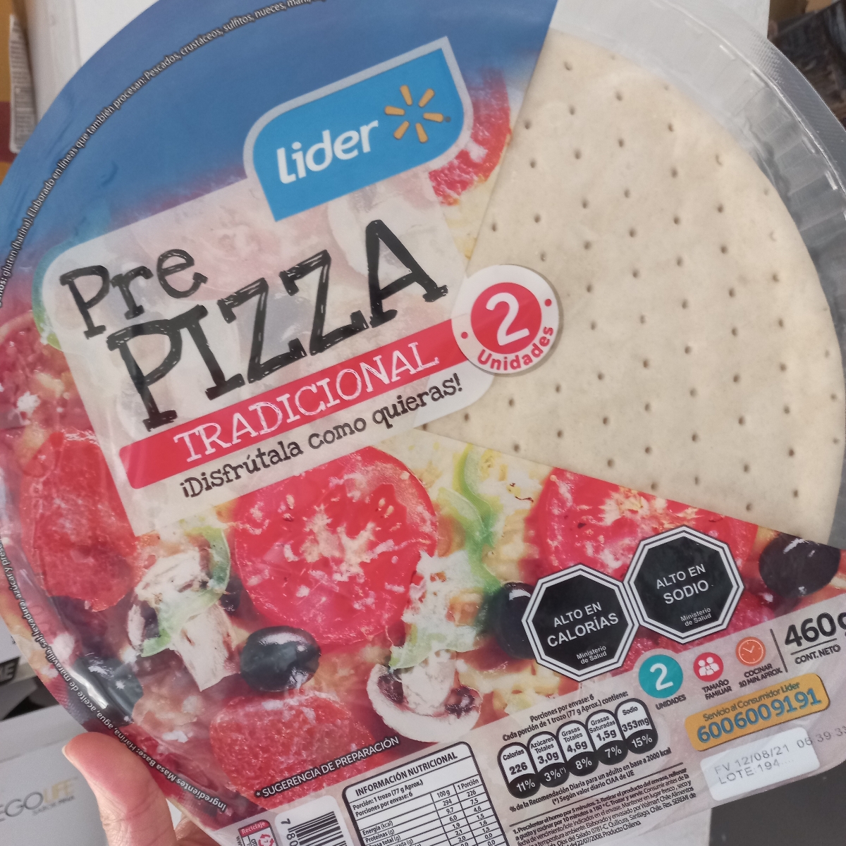 Pre pizza tradicional from Lider - Vegan Product Reviews & Ratings ...