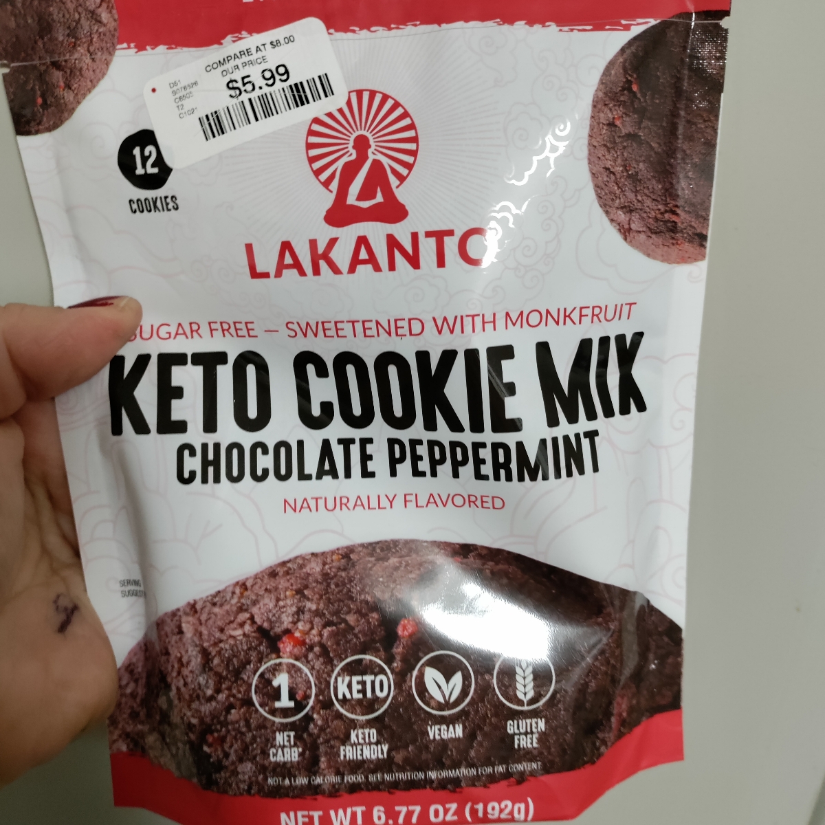 Keto cookie mix chocolate peppermint from Lakanto - Vegan Product ...
