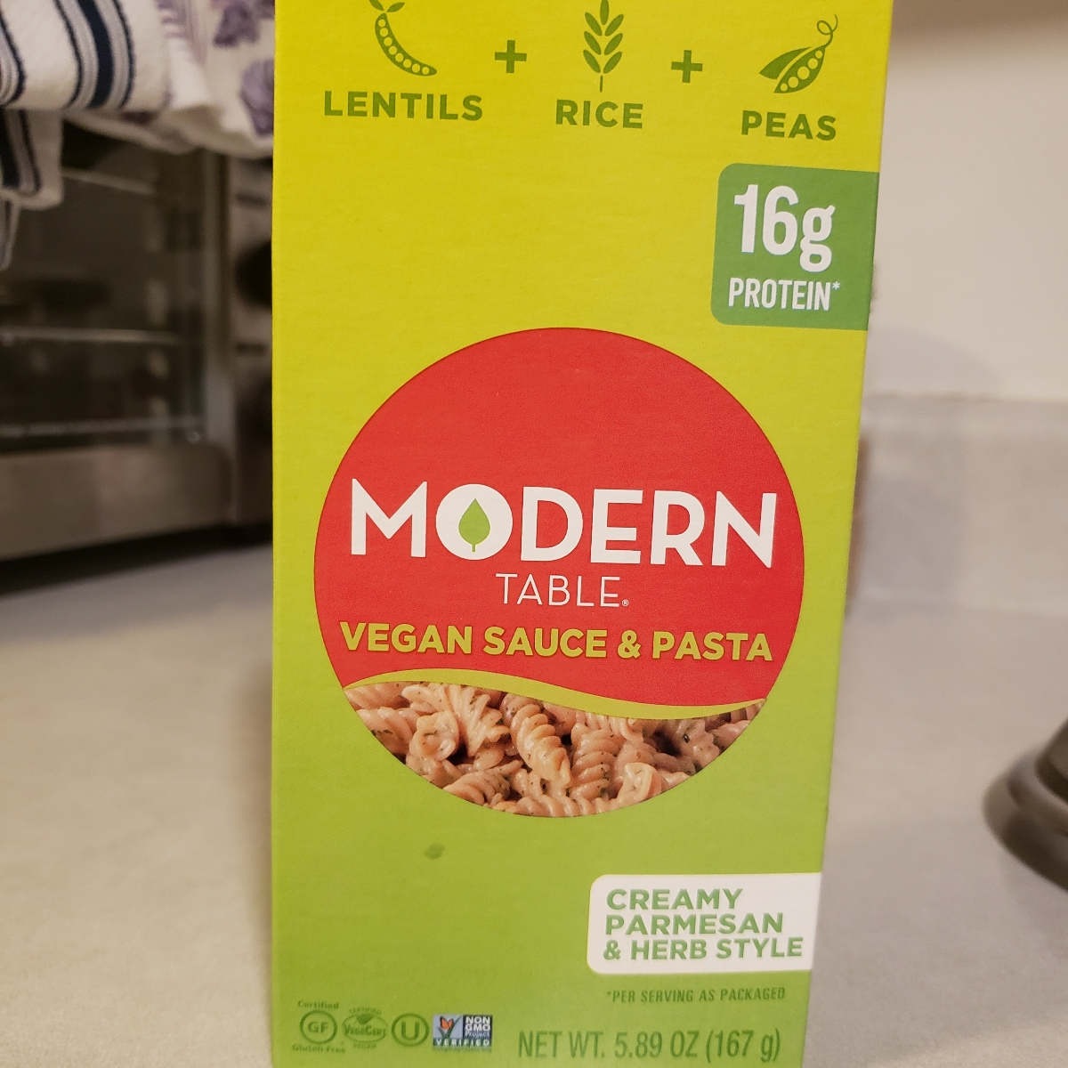 Creamy Parmesan and Herb Style Pasta from Modern Table - Vegan Product ...