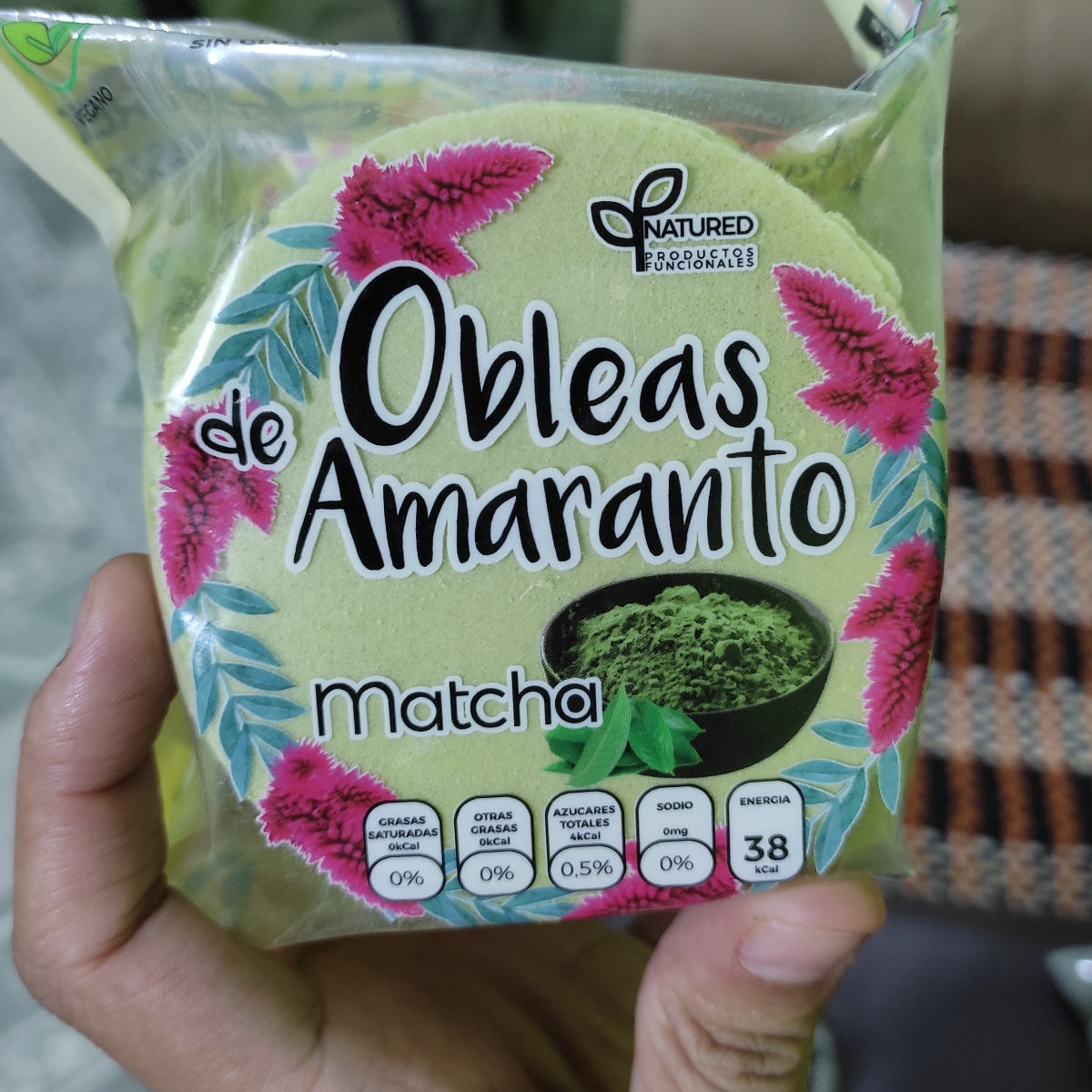 Obleas De Amaranto Matcha from Natured - Vegan Product Reviews ...