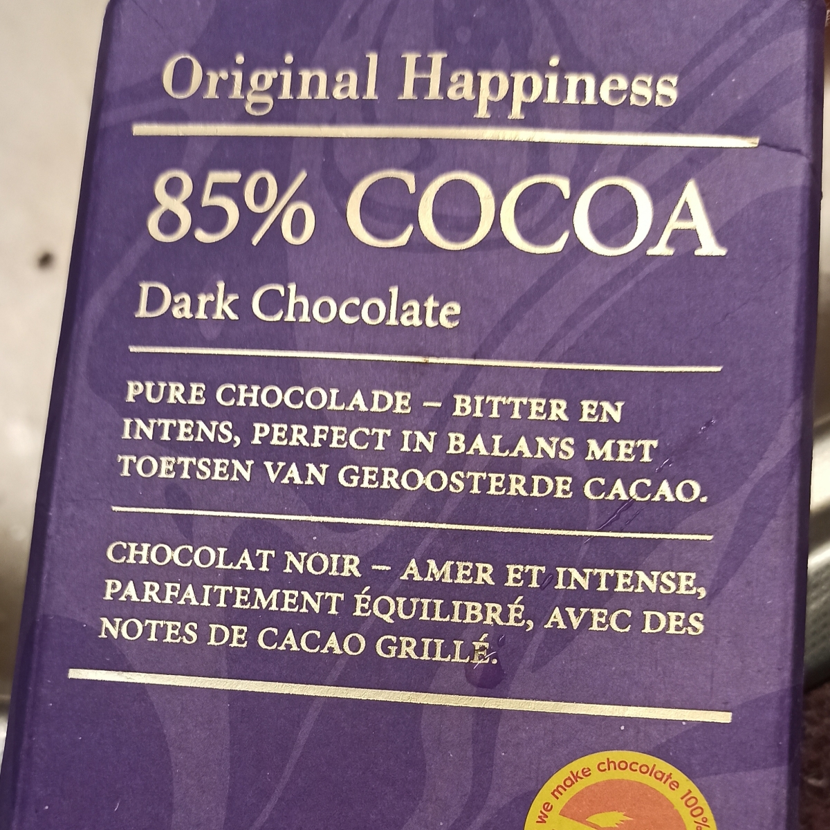 Original Happiness Chocolate 85% from Original Happiness Chocolate ...