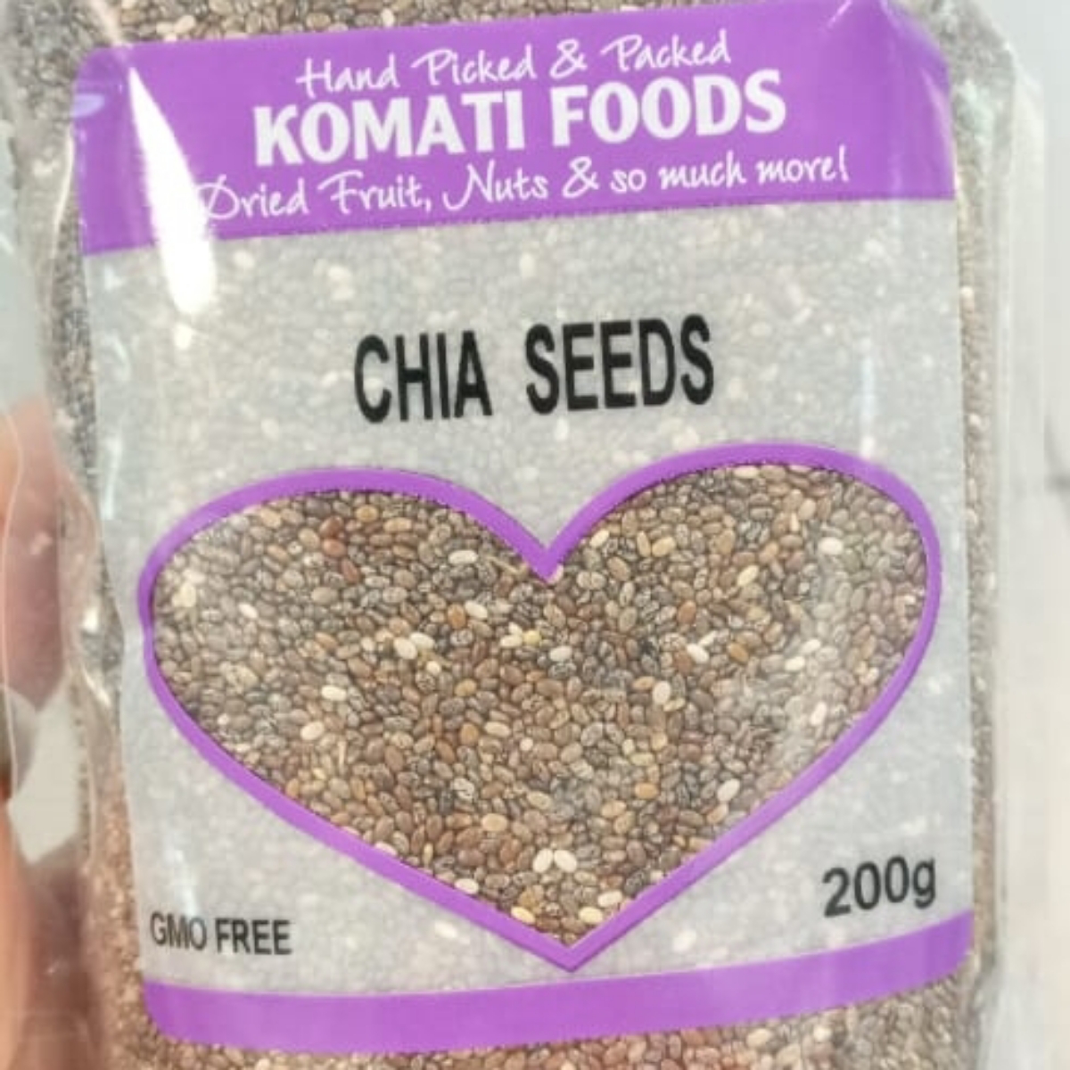Chia seeds at Komati Foods - Review by @fruitfulfig | abillion