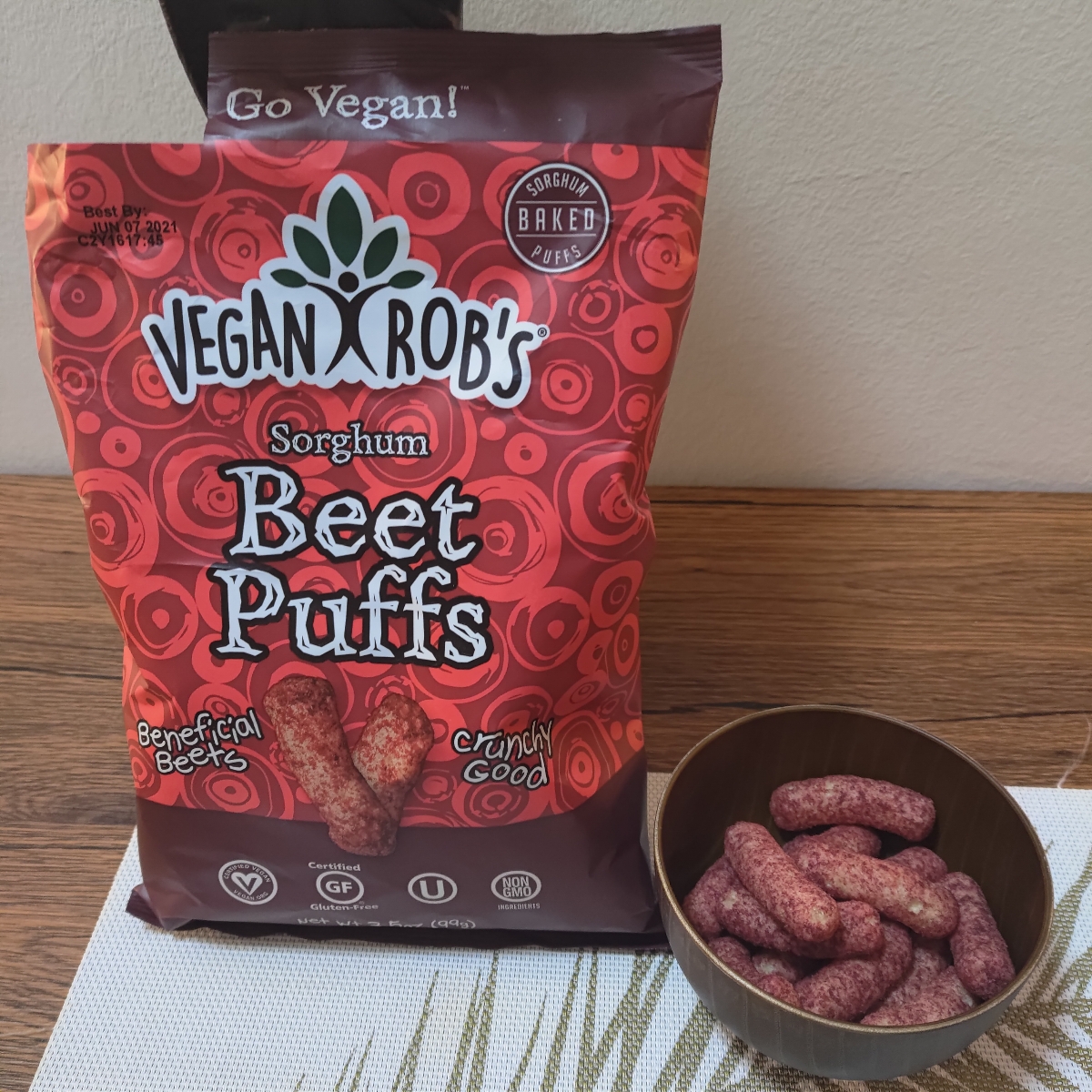 Sorghum Beet Puffs from Vegan Rob's - Vegan Product Reviews & Ratings ...