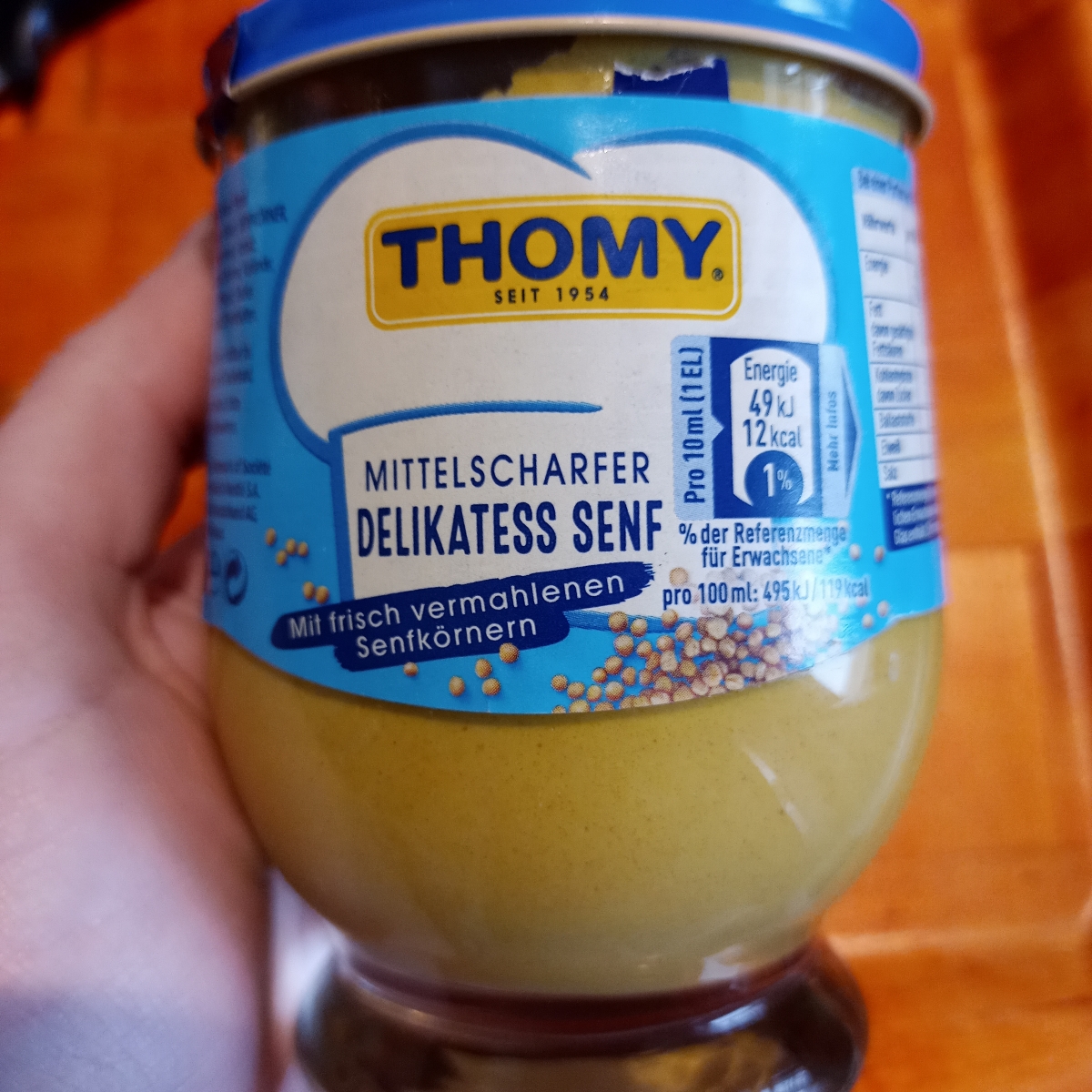 Mittelscharfer Delikatess Senf from Thomy - Vegan Product Reviews ...