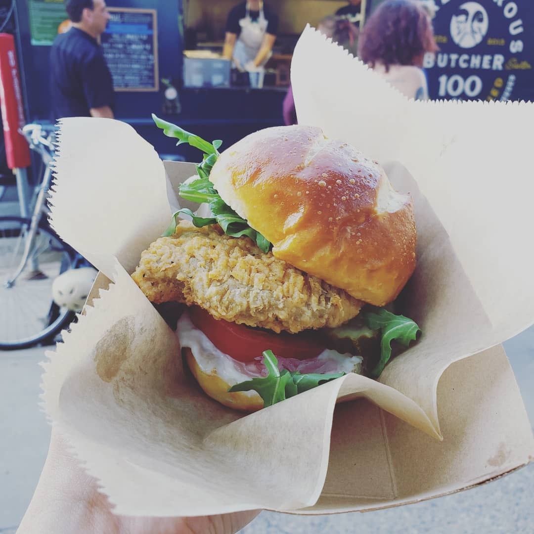 Food Truck: Fried Chicken Sandwich at The Herbivorous Butcher - Review ...
