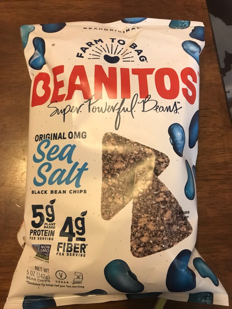 Beanitos Original OMG Sea Salt Black Bean Chips from Beanitos - Vegan ...