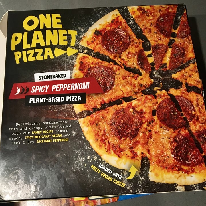 One planet pizza Stone baked spicy pepperoni Review | abillion