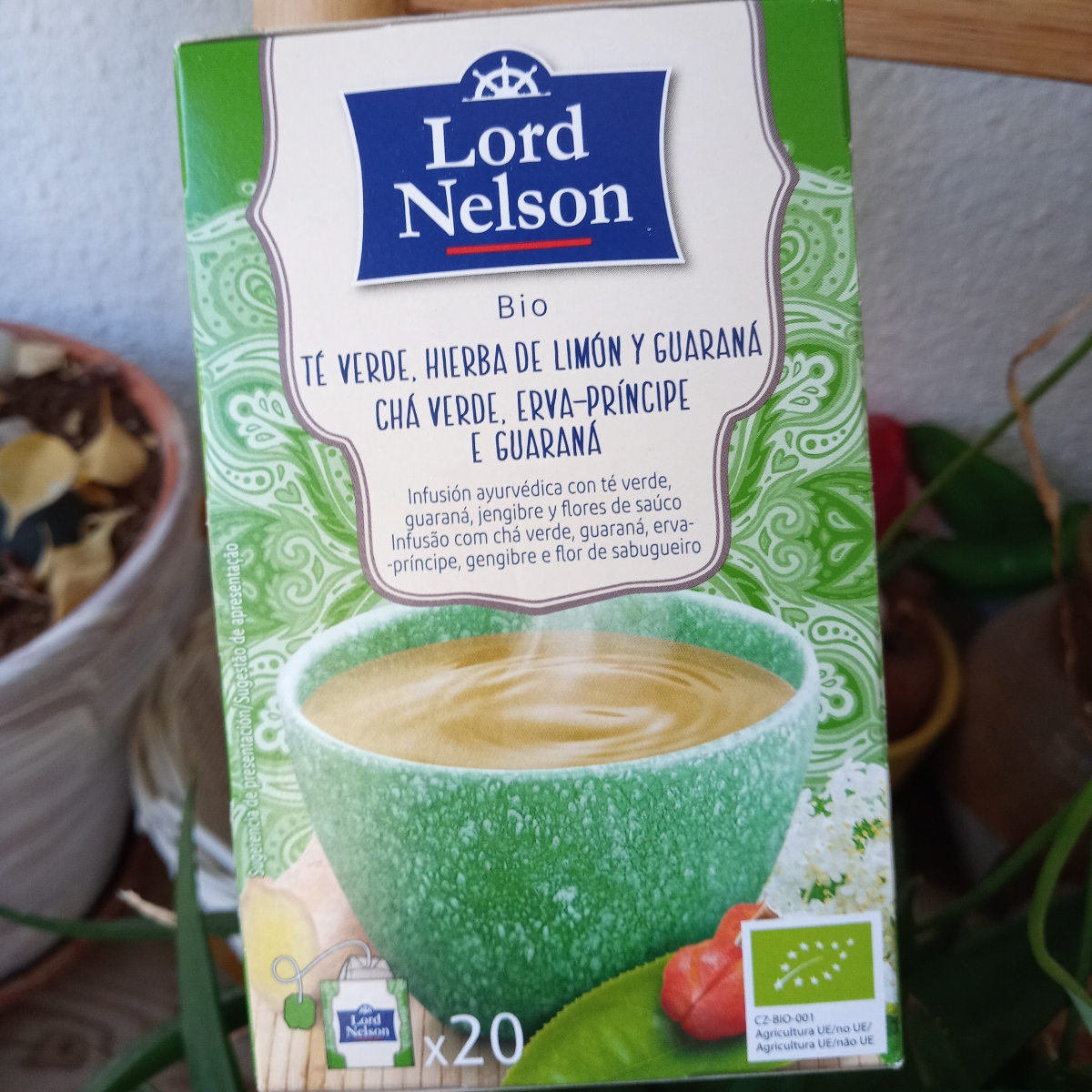 Te verde , Hierba Limon y Guarana from Lord Nelson - Vegan Product ...
