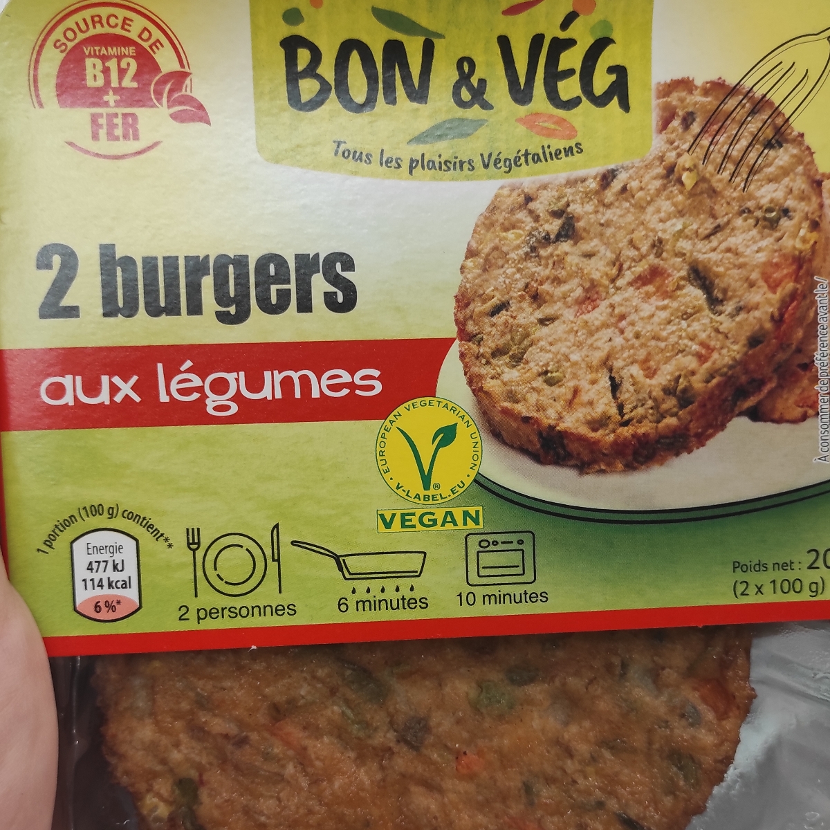 Burgers au legumes from Bon & Vég - Vegan Product Reviews & Ratings ...