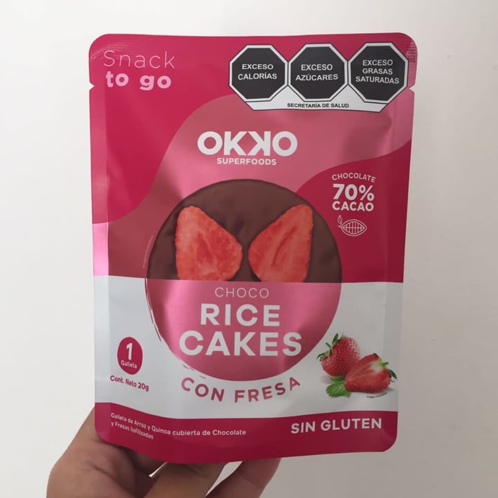 Okko Super Foods Rice Cakes Choco Fresa Review | abillion