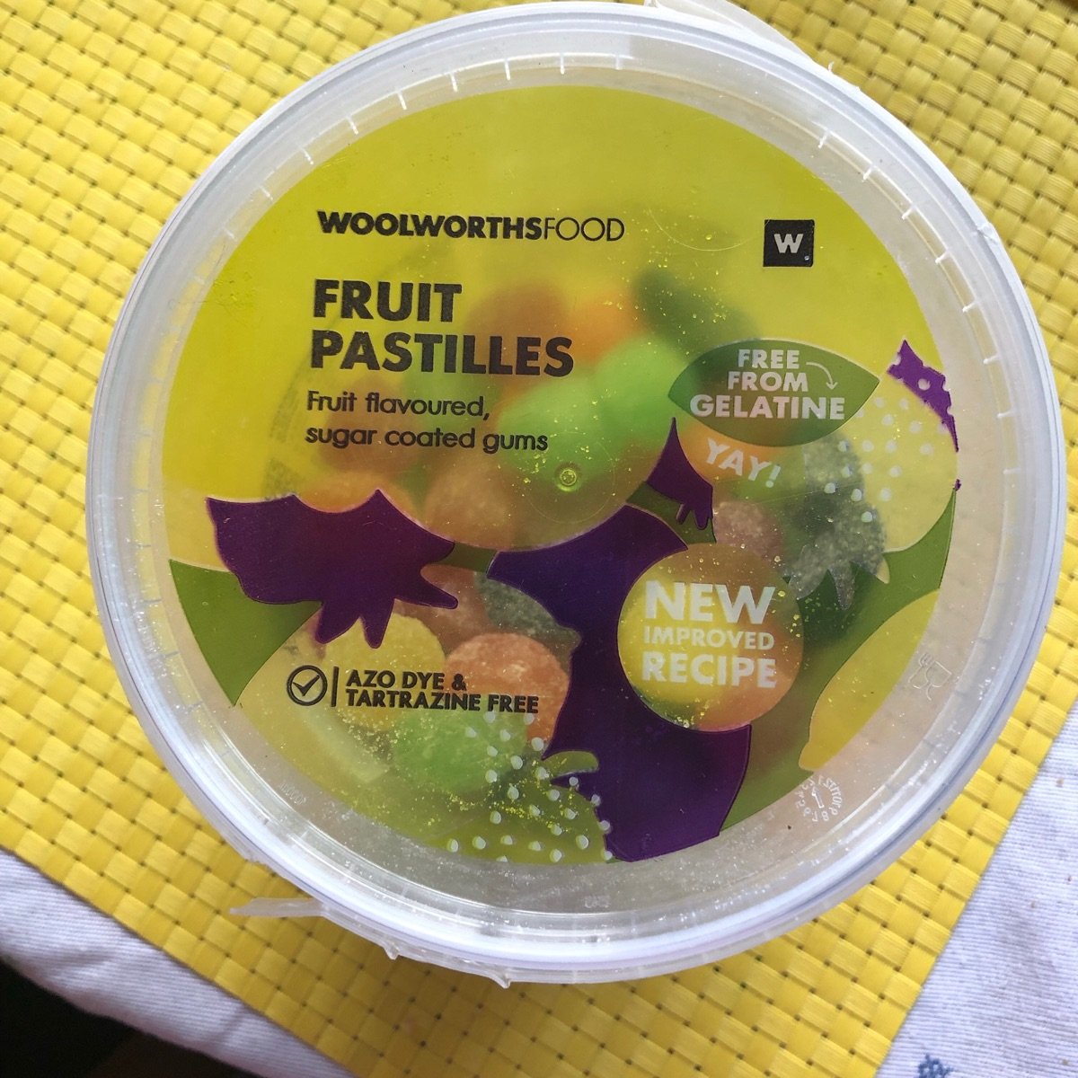 Fruit pastilles- Gelatine Free from Woolworths Food - Vegan Product ...