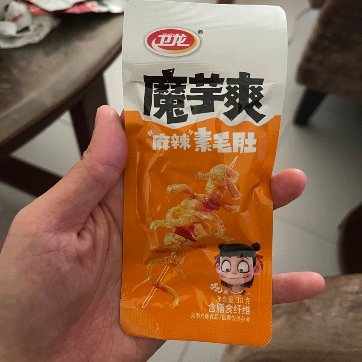 魔芋爽 麻辣素毛肚 Mala Konjac Strips from 卫龙 Weilong Delicious - Vegan Product ...