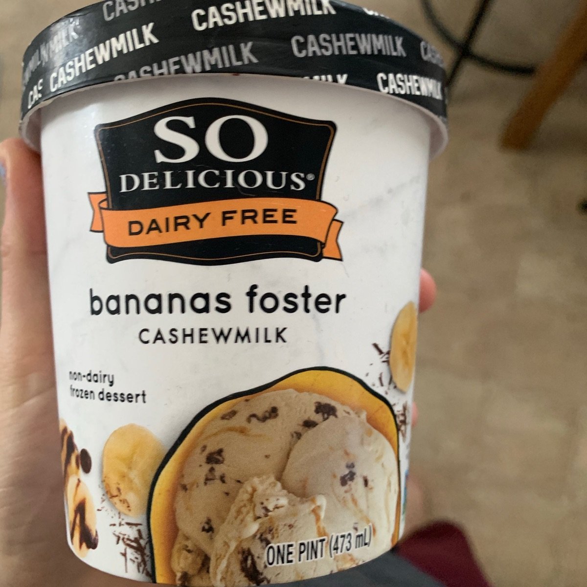 Bananas Foster Cashewmilk Ice Cream from So Delicious Dairy Free ...