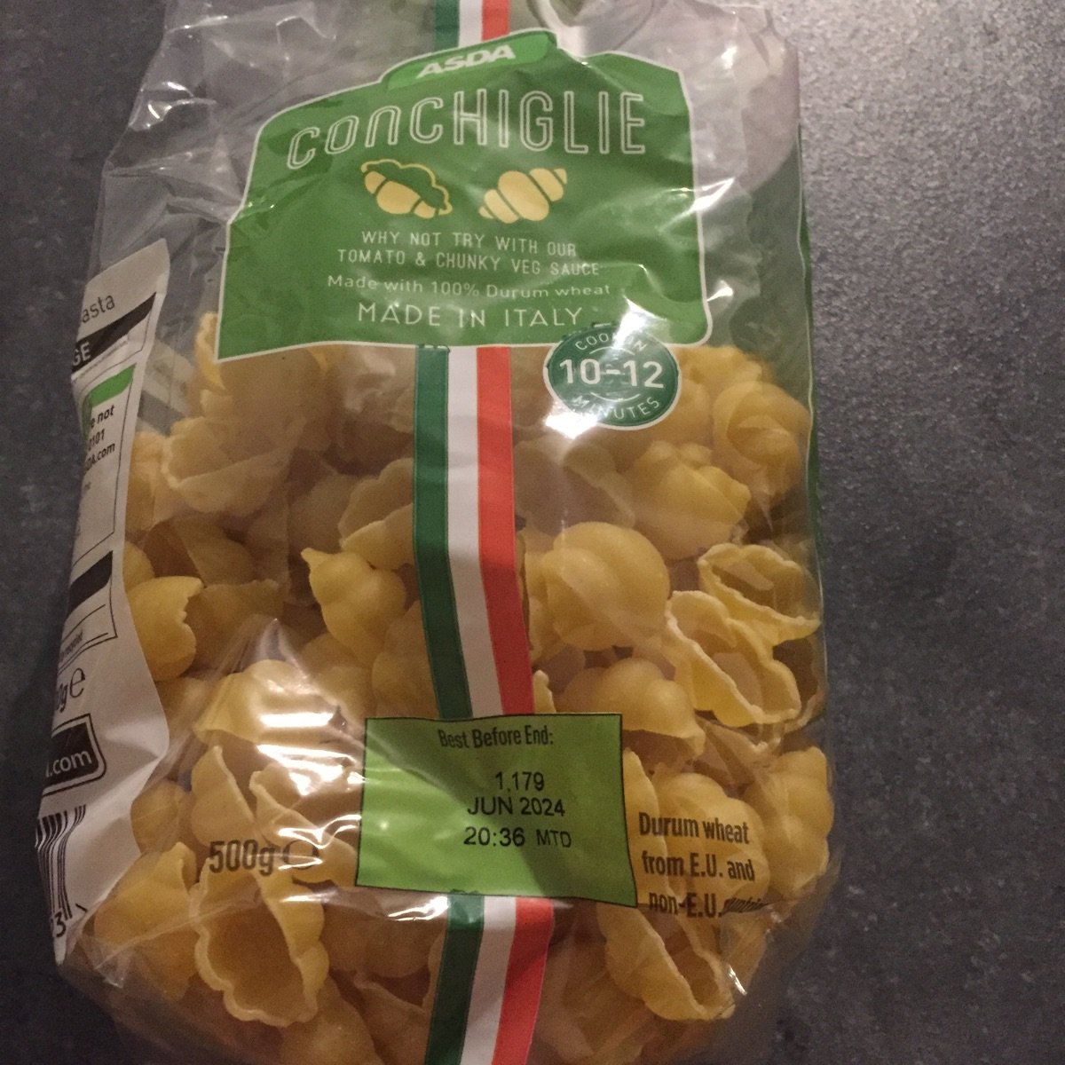 Conchiglie Pasta from ASDA - Vegan Product Reviews & Ratings | abillion