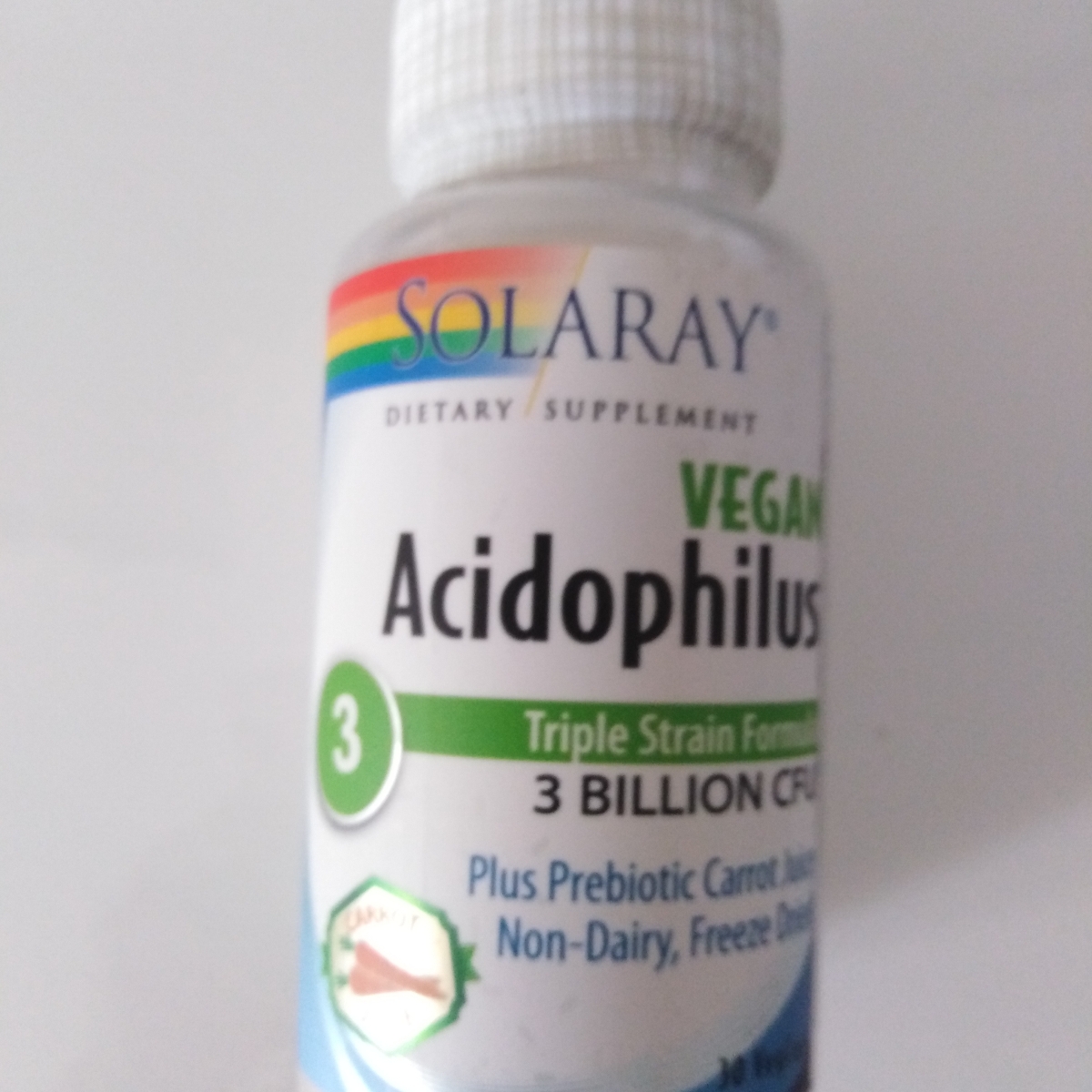 Acidophilus from Solaray - Vegan Product Reviews & Ratings | abillion