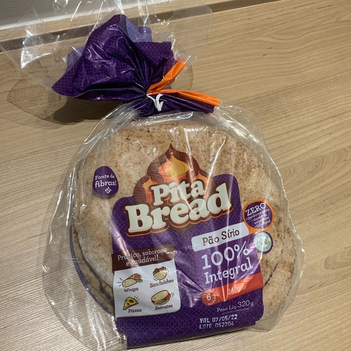 Pão Sírio 100% Integral from Pita Bread - Vegan Product Reviews ...