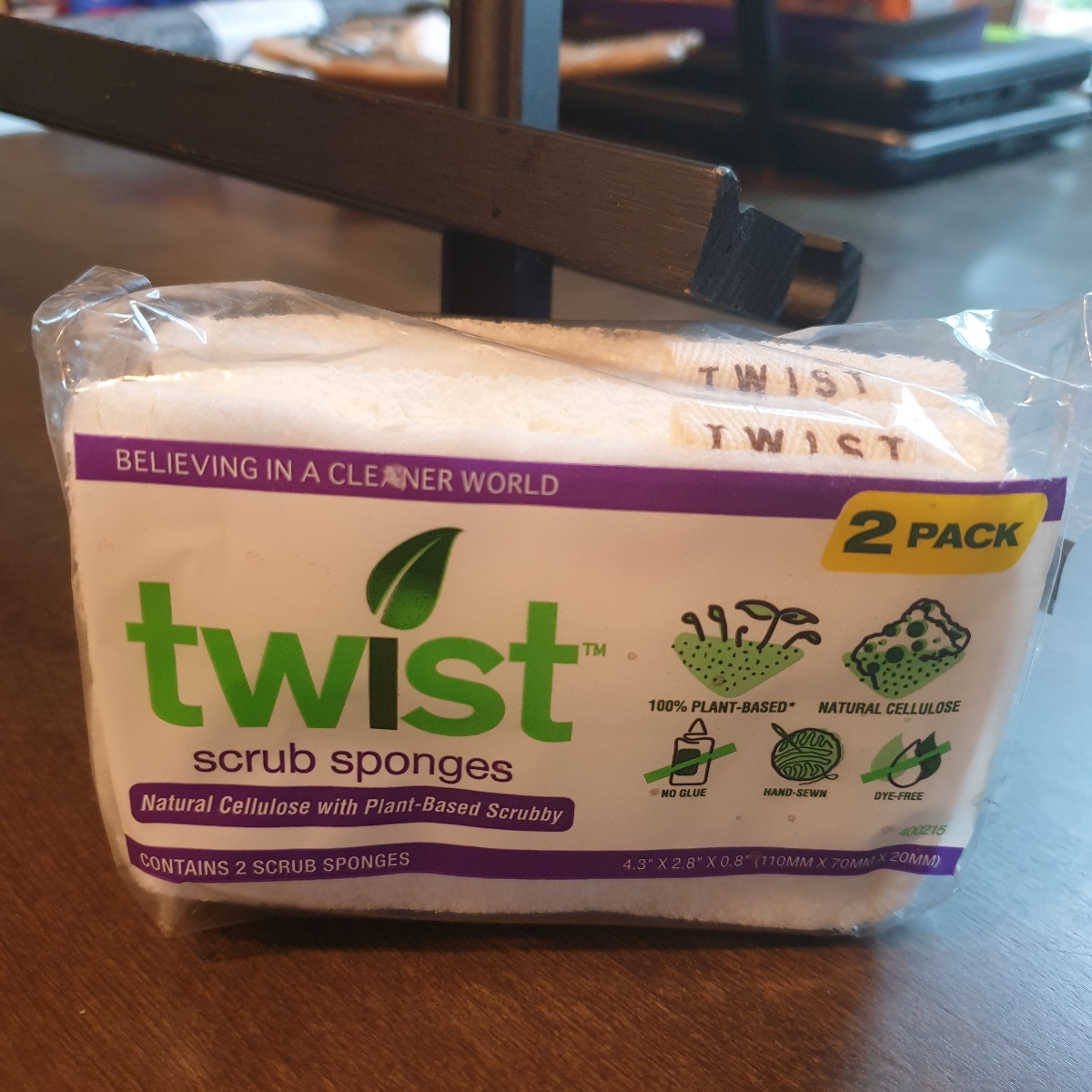 Plant based scrub sponge from Twist - Vegan Product Reviews & Ratings ...