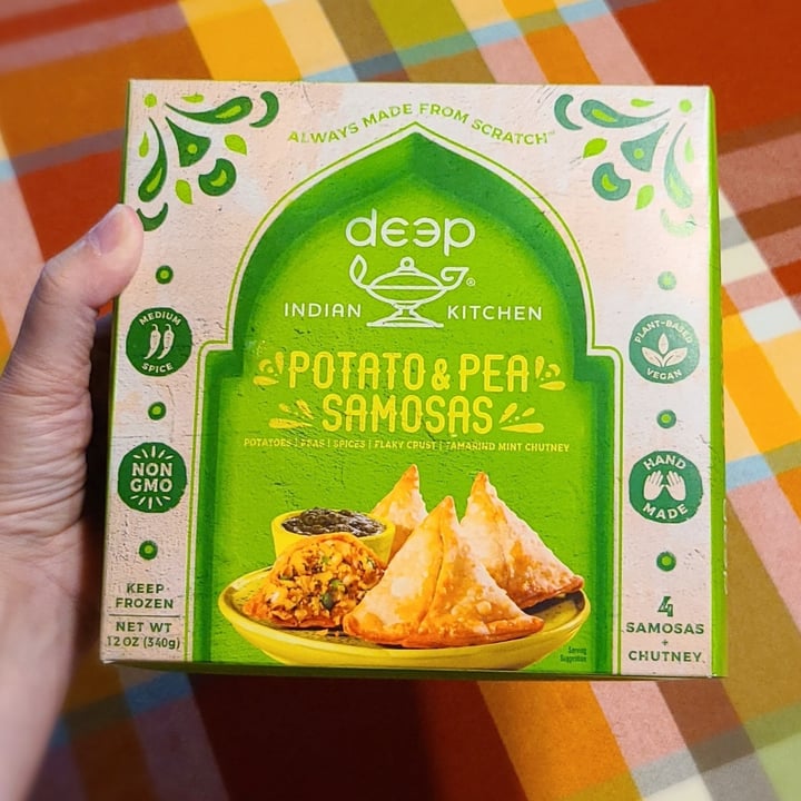 Deep Indian Kitchen Potato & Pea Samosas Review | abillion