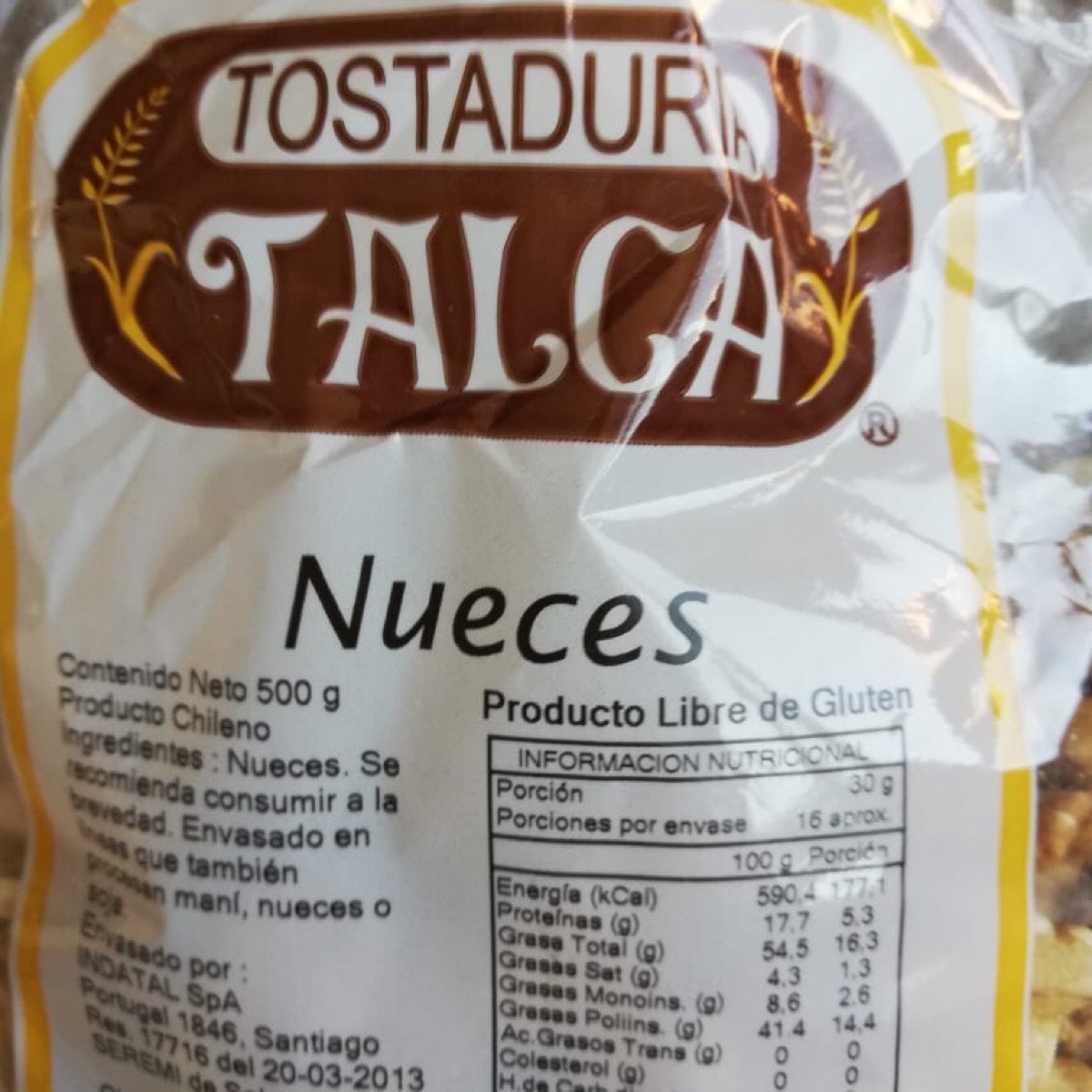 Nueces from Tostaduría talca - Vegan Product Reviews & Ratings | abillion