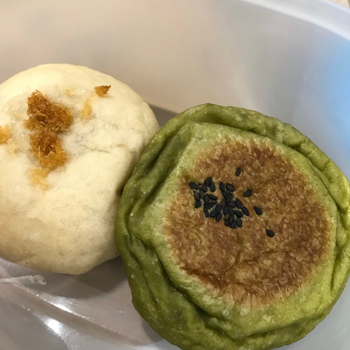 Matcha Red Bean Mochi Bun at Real Food, Singapore - Vegan Dish Reviews ...