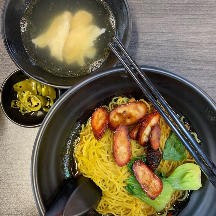 Makan Vegan Geylang Geylang, Singapore Wanton Noodle Dry Review | abillion