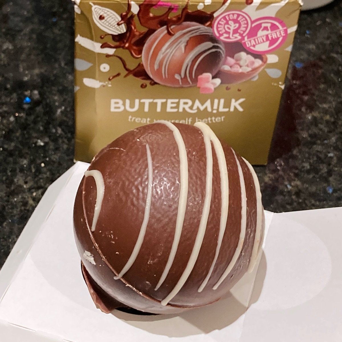 Hot choccy bombe from Buttermilk - Vegan Product Reviews & Ratings ...