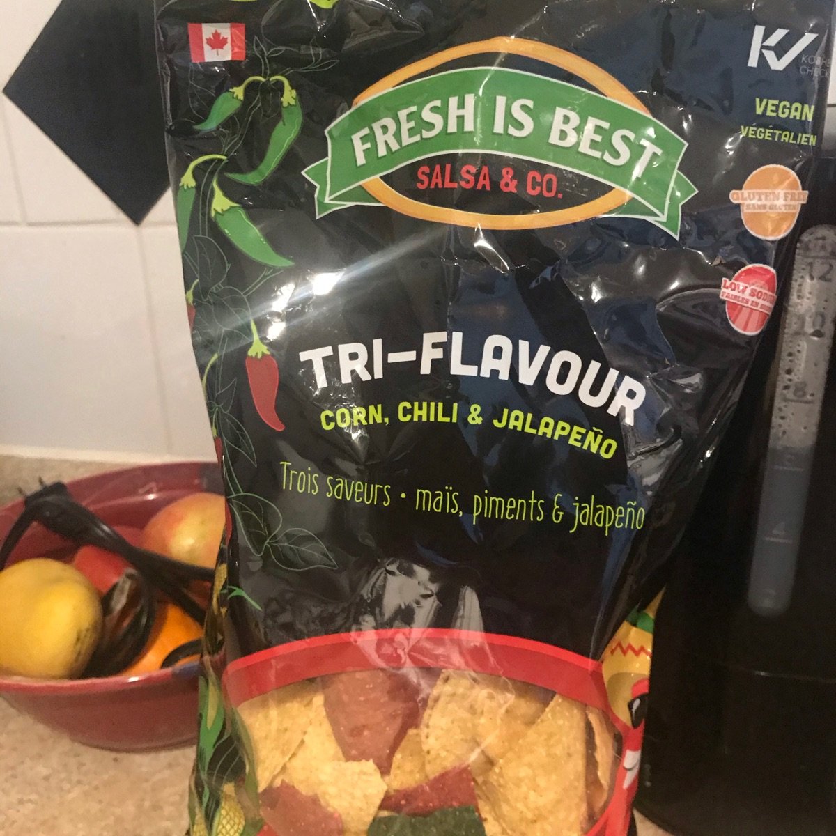 Tri Flavoured Tortilla Chips from Salsa and company - Vegan Product ...