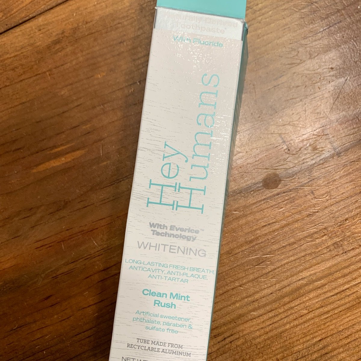 Clean Mint Rush Toothpaste from Hey Humans - Vegan Product Reviews ...