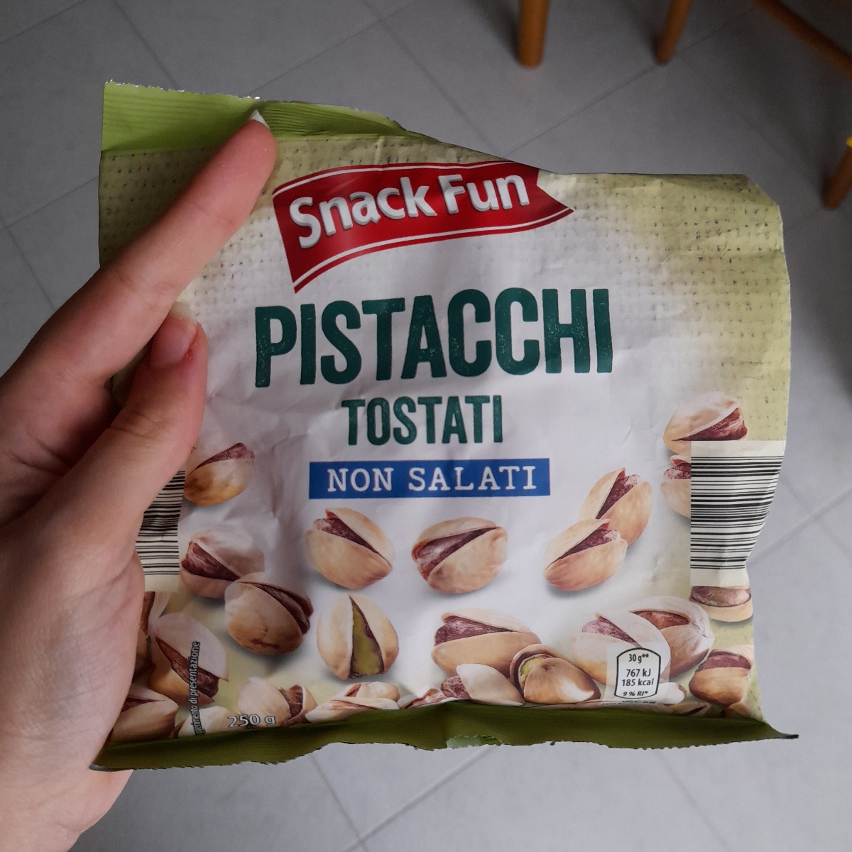 Pistacchi Tostati e Salati from Snack Fun - Vegan Product Reviews ...