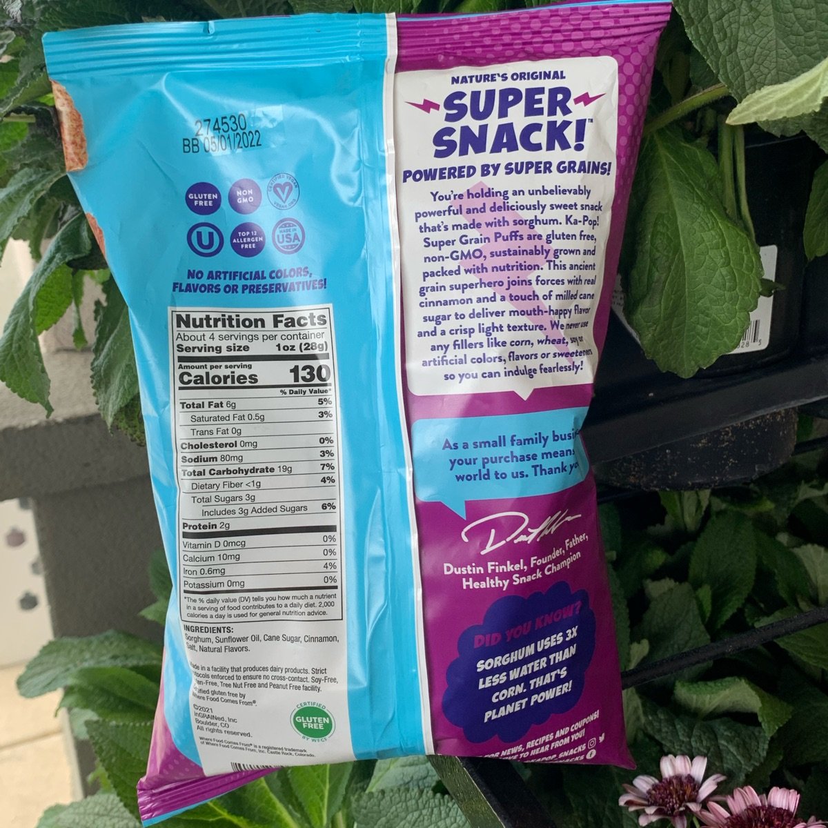 Super grain’s cinnamon puffed churros from K Pop! Foods - Vegan Product ...