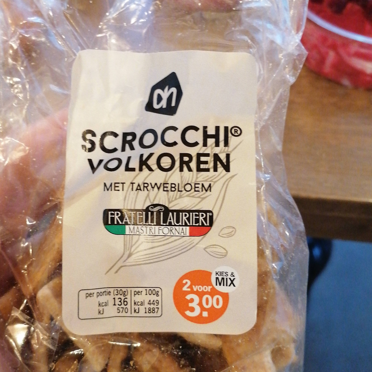 Scrocchi Volkoren from Albert Heijn AH - Vegan Product Reviews ...