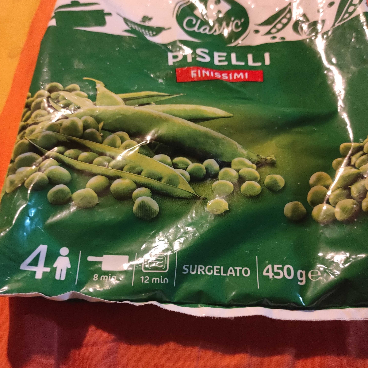 Piselli finissimi surgelati from Carrefour Classic - Vegan Product ...